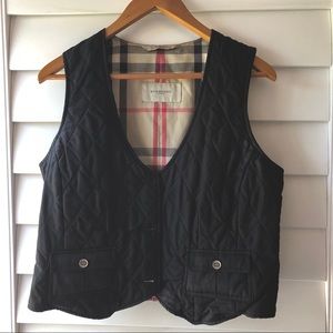 Burberry | Jackets & Coats | Authentic Burberry Vest With Gold Buttons ...